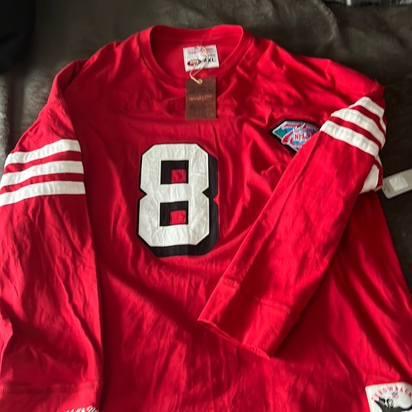 Mitchell & Ness | Shirts | 49ers Throwback Jersey Long Sleeve | Poshmark